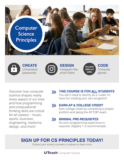 Student Recruitment | UTeach Computer Science